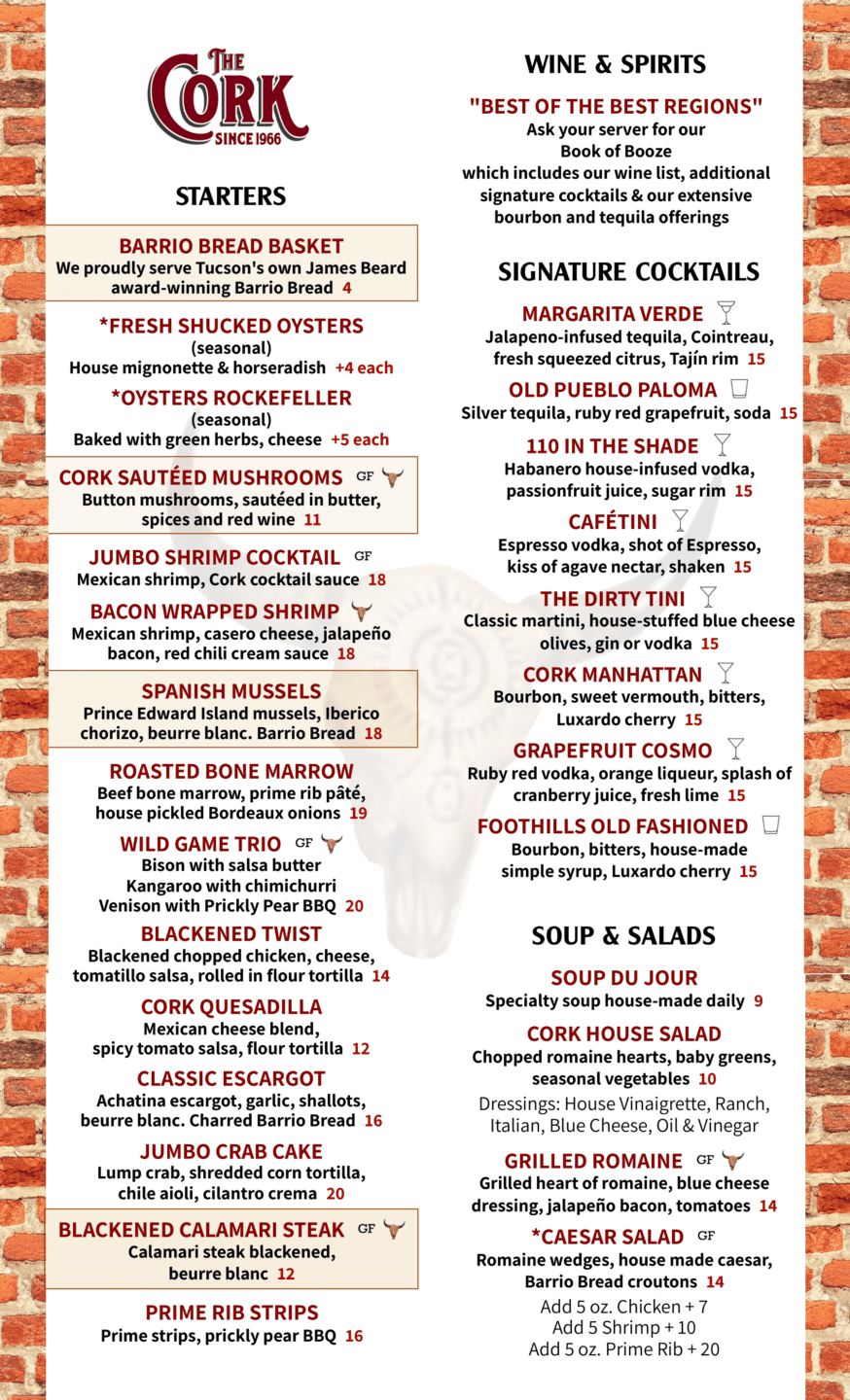 The Cork Celebrates its First Anniversary With New Dishes (MENU)