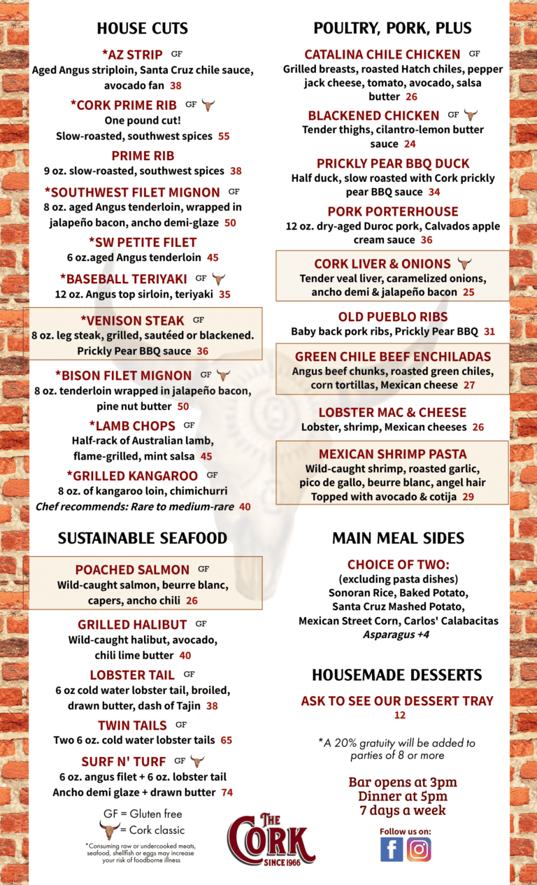 The Cork Celebrates its First Anniversary With New Dishes (MENU)