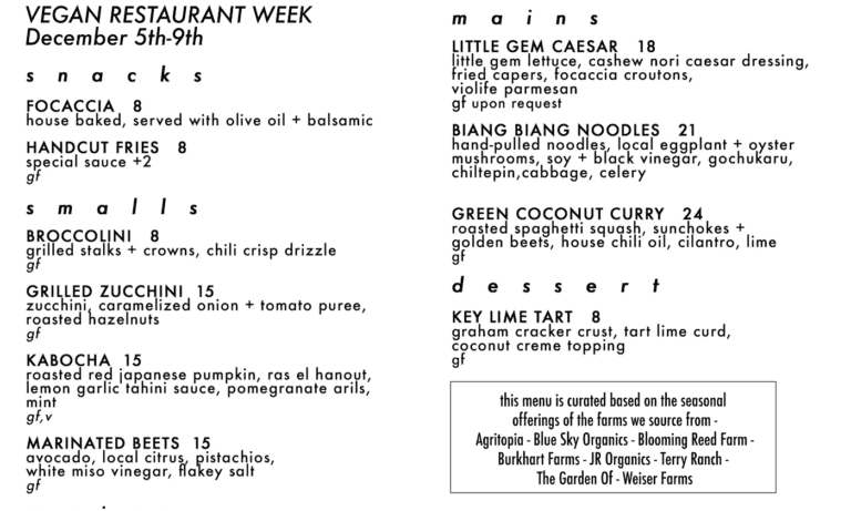 Your Guide to Vegan Tucson Restaurant Week (MENUS)