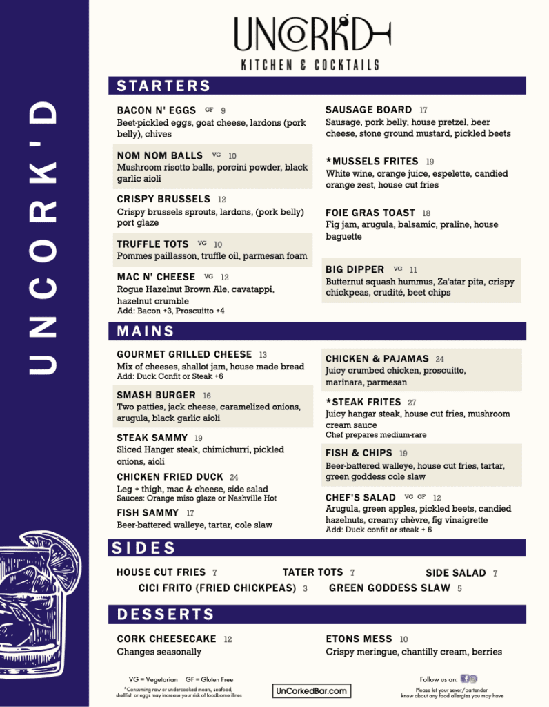 UnCork'd Kitchen & Cocktails to Open on Tucson's East Side