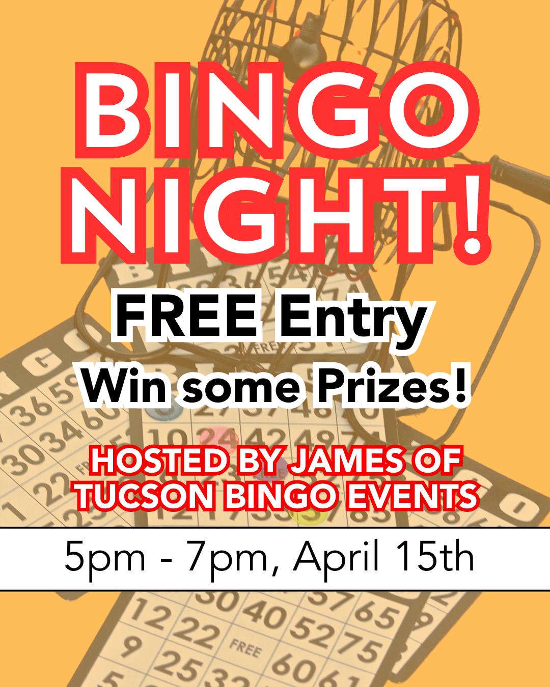 Bingo Night & Prizes! - Tucson Foodie